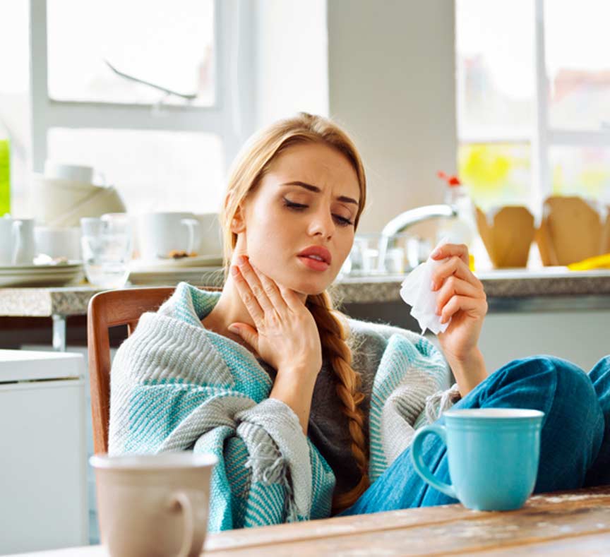 Angina (ūminis tonzilitas) simptomai ir gydymas